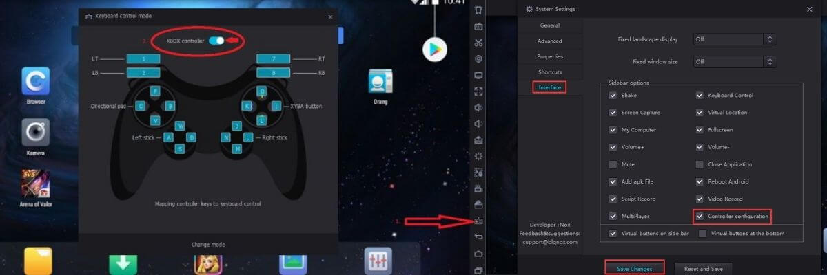 How to Set Joystick on Nox