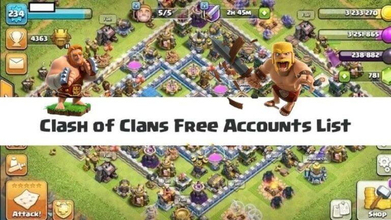Free Clash Of Clans Account (COC TH - 14,15,16) 2026 – [100% Working]