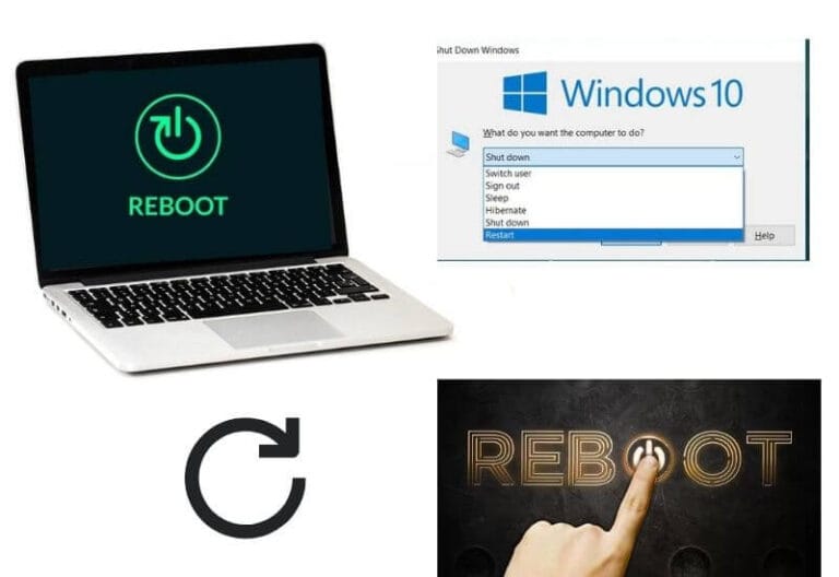 What is the meaning of reboot a computer